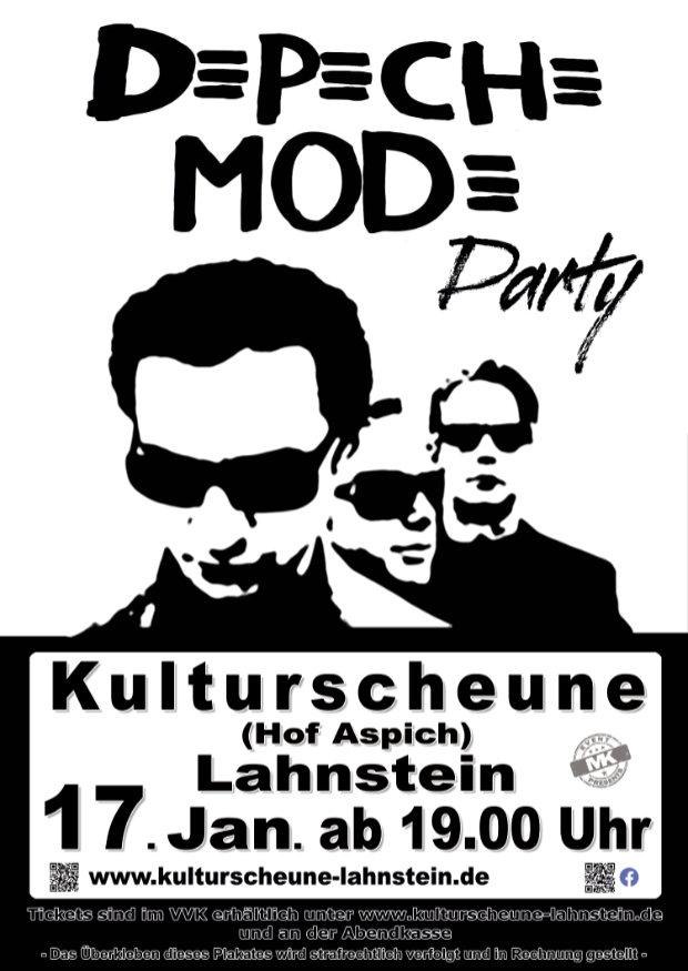 Kulturscheune Aspcih Depeche Mode Party